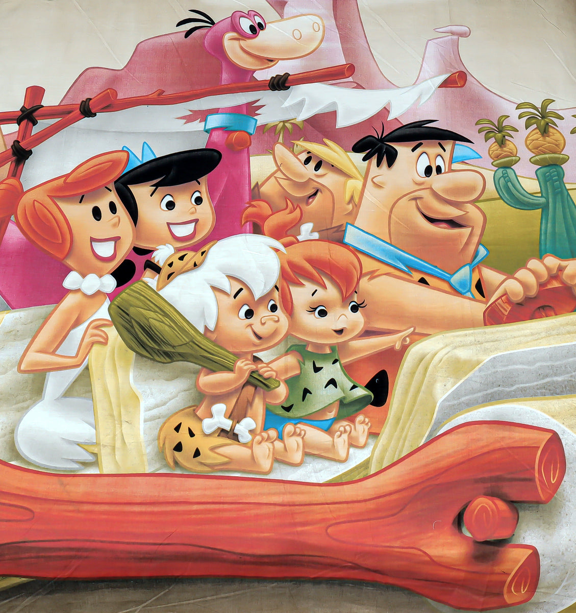 Cartoon Character Bed Sheet - flint stones – TextileTribe